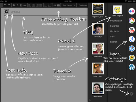 Actualización mayor de Blogsy, la aplicación para bloggear desde el iPad