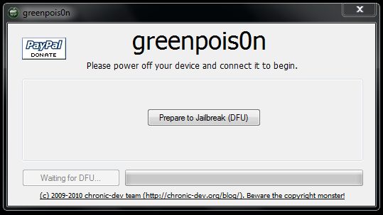 Tutorial para usar greenpois0n (Windows)